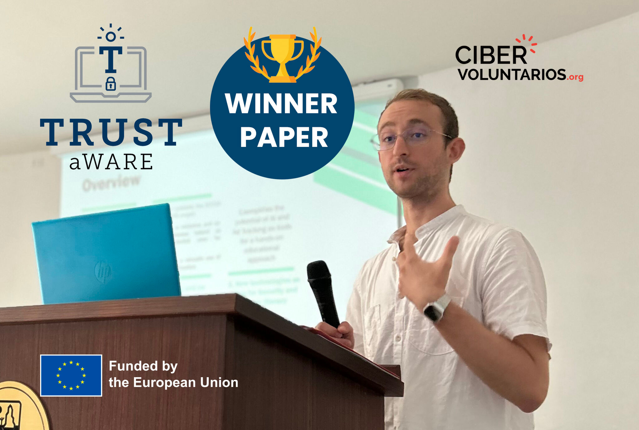 Cibervoluntarios and TRUST aWARE win the prestigious “Best Paper Award Antonio Cerrato”